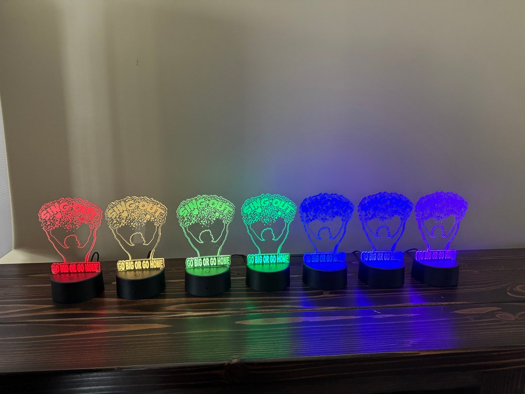 Personalized LED Night Light - Color Changing With Remote - Etsy
