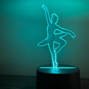 Dancer LED Night Light - Color Changing With Remote - Etsy