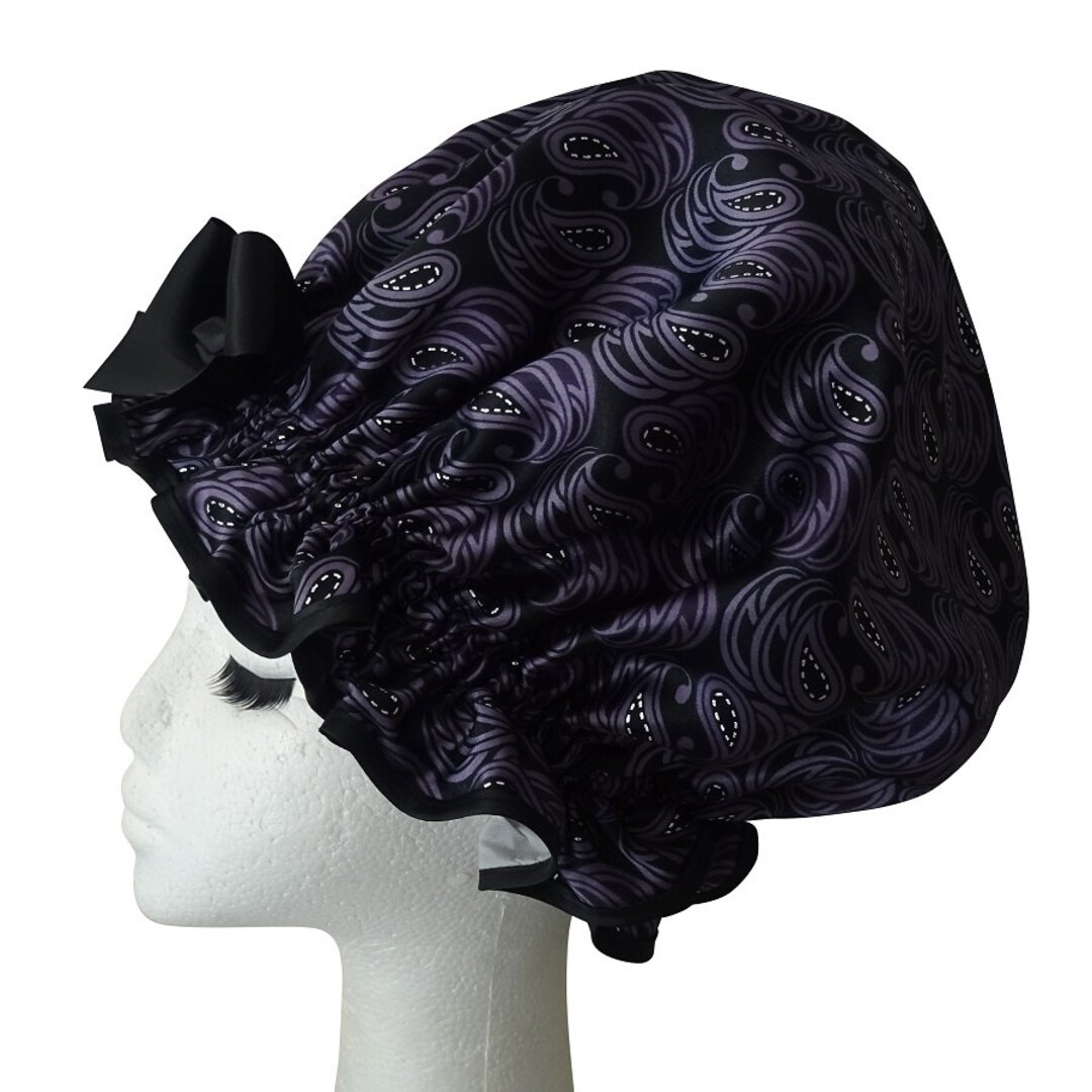 Ladies XL Shower Cap (extra Long, Dreads or Extra Thick Hair) - PURPLE ...