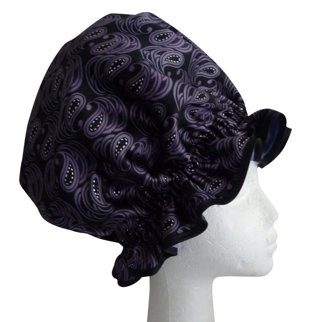 Ladies XL Satin SLEEP CAP - Purple Rain - Dreadlocks/long Hair - Etsy