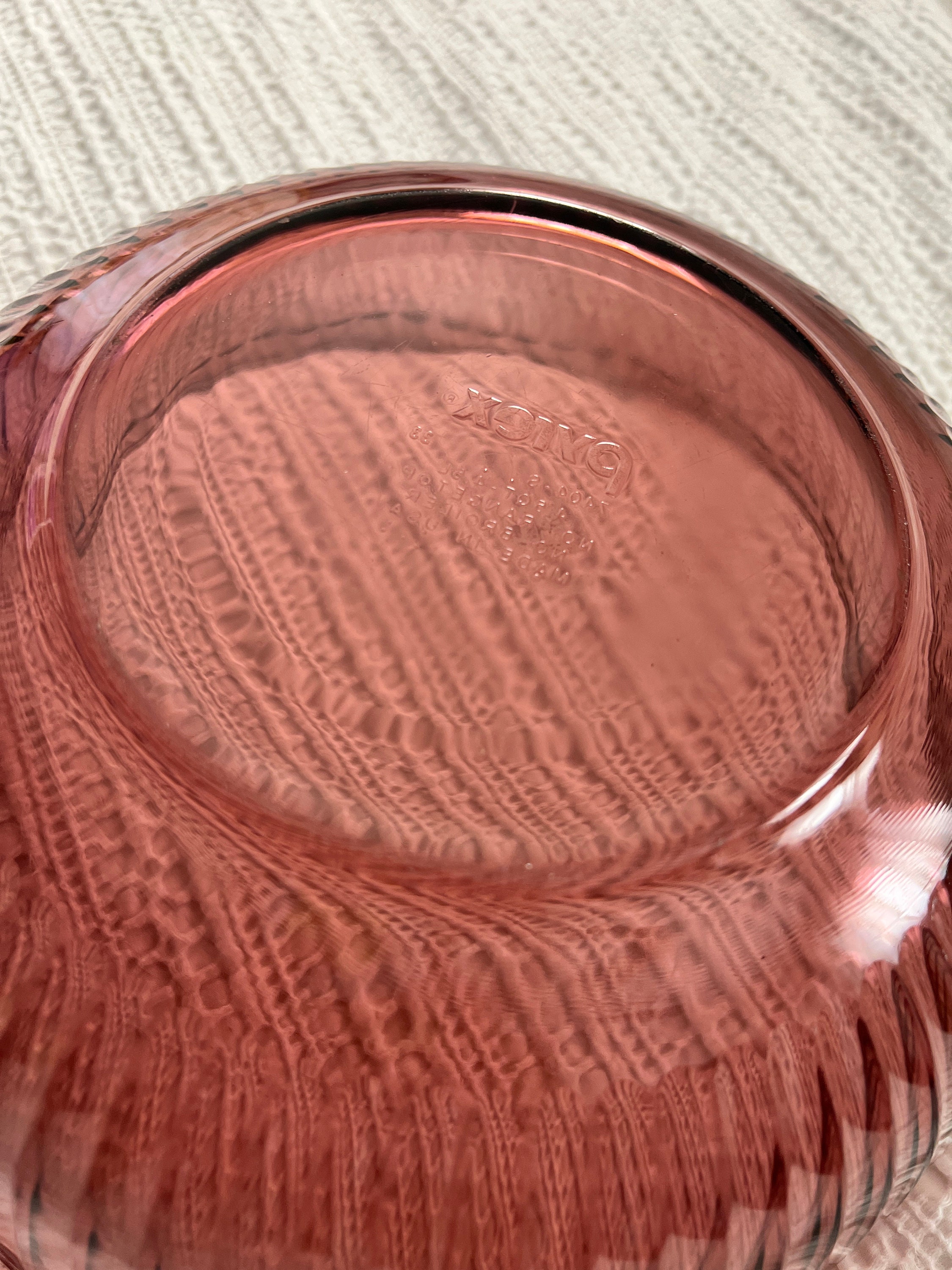 Pyrex Vintage 11 Mixing Bowl Sculptured Cranberry - Etsy