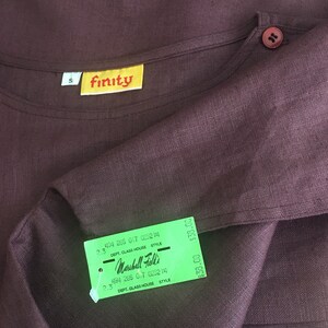 1980s Plum Tissue Linen Minimalist Skirt Set by Finity Sportswear Ltd ...