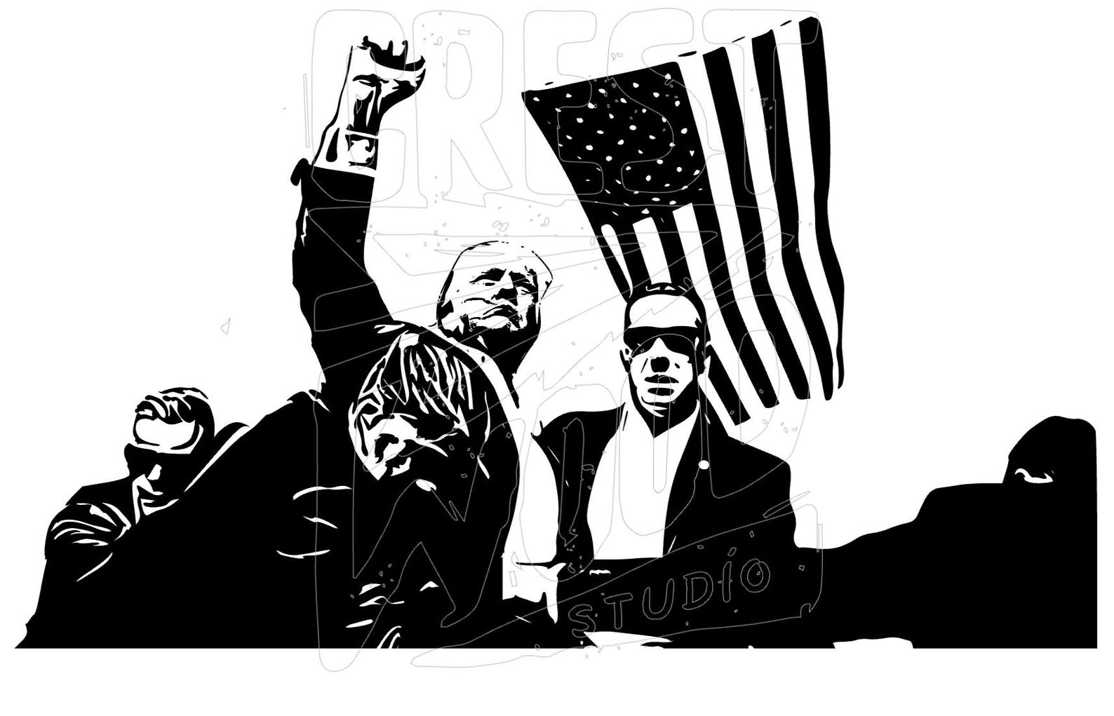 New President Trump Fist Pump SVG File *photo 2* - Etsy