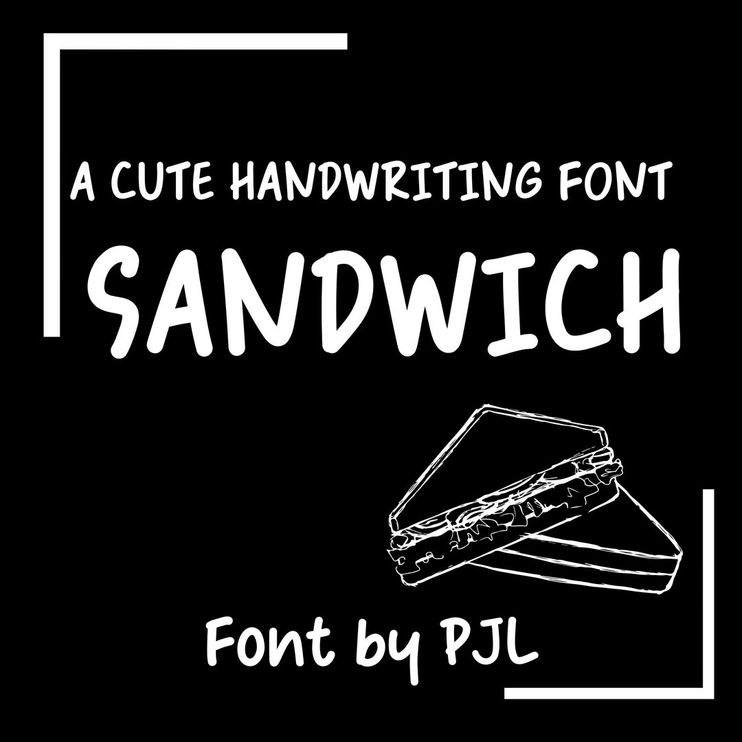 Sandwich Font handwritten Fonts for Cricut Sweet Sunset Font Cursive ...