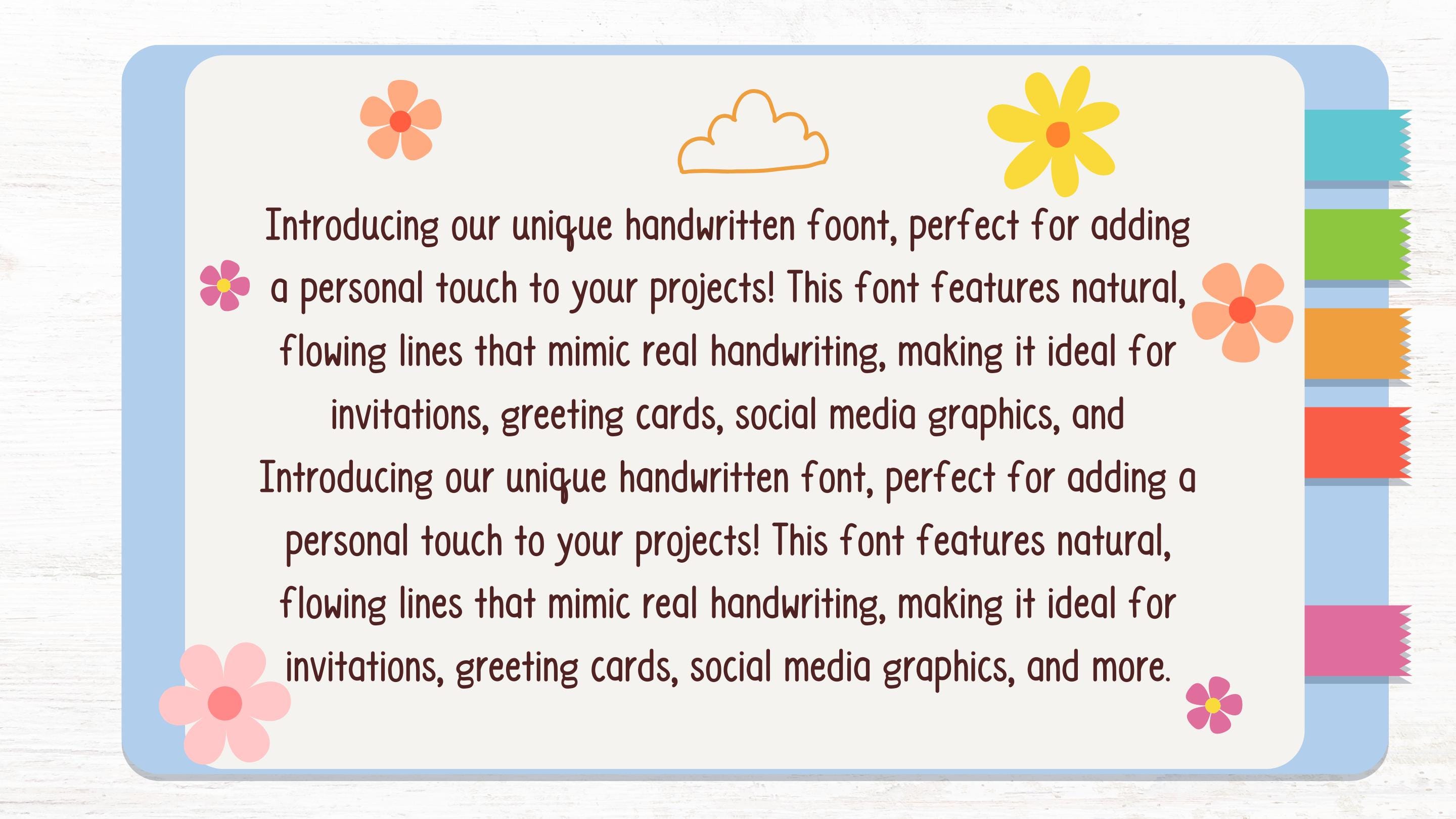 Neat Handwritten Font Cute Handwriting Digital Planner Font Digital ...