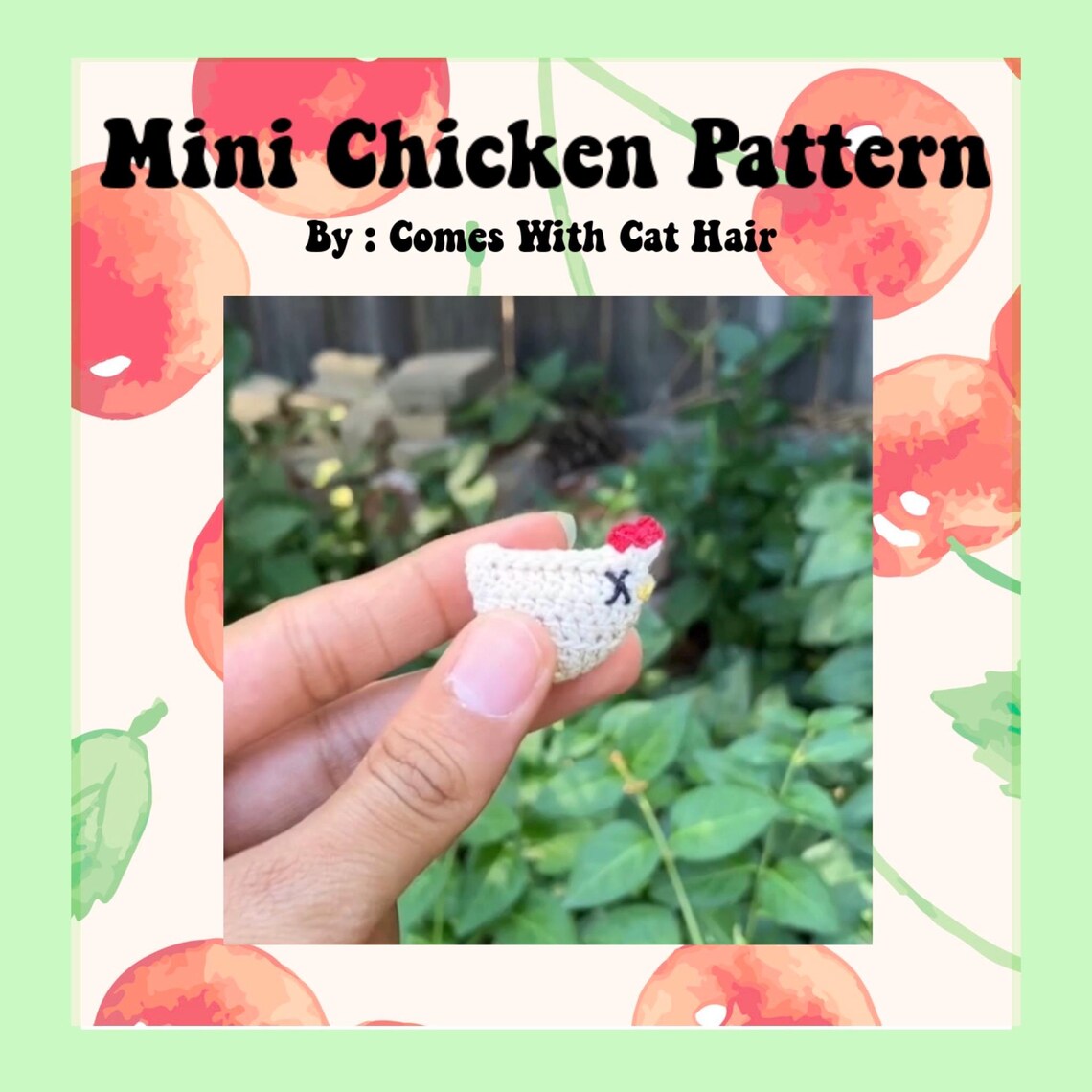 Microcrochet Chicken Pattern | Mini Crochet Pattern - Etsy