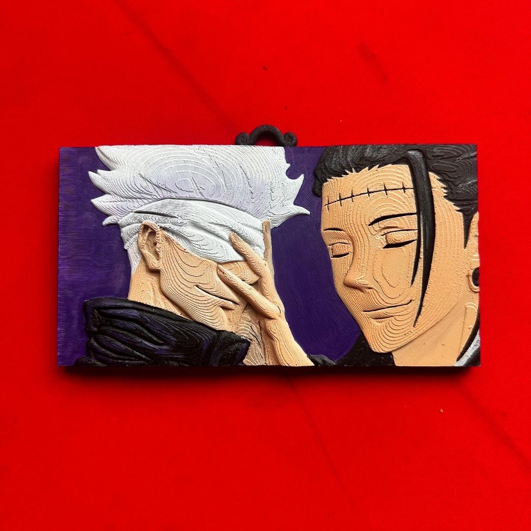 Hand-painted Suguru Geto & Satoru Gojo 3D Frame | Jujutsu Kaisen Decor ...