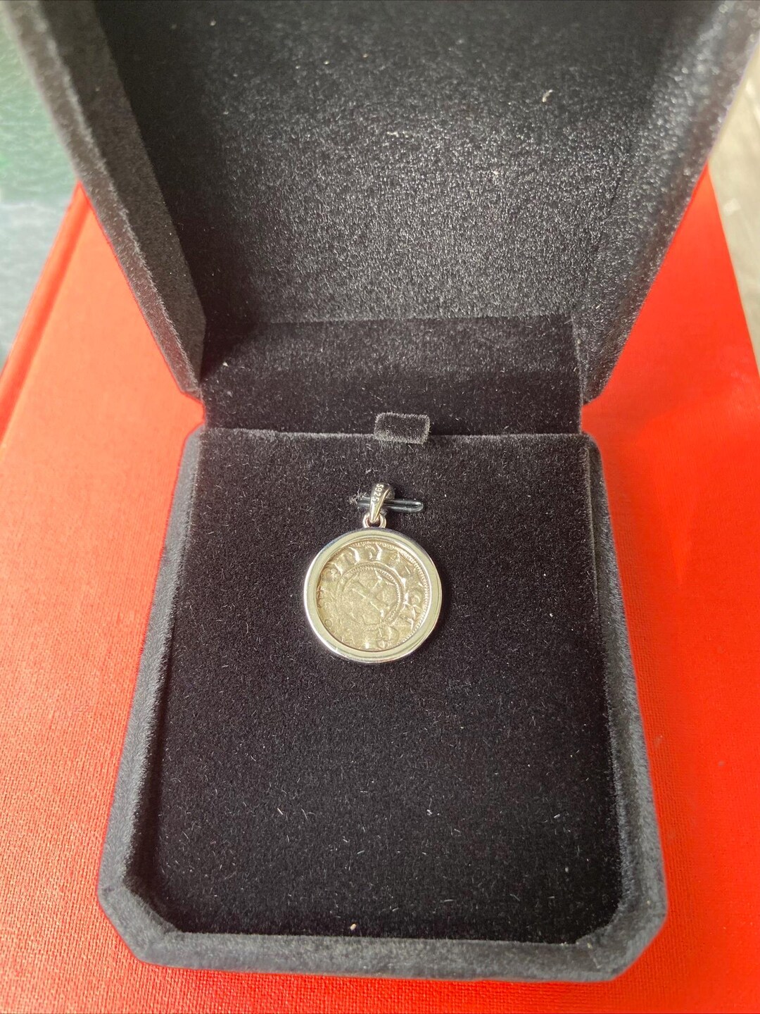 Templar Cross Silver Coin Pendant - Etsy