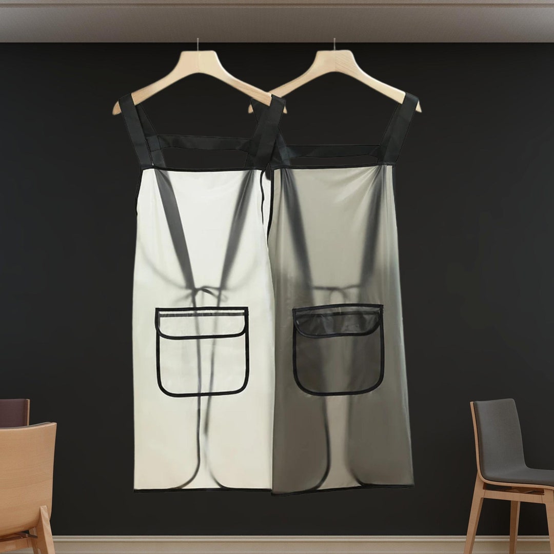 Transparent Apron, Cute Apron With Pockets, Custom Cooking, Aprons for ...