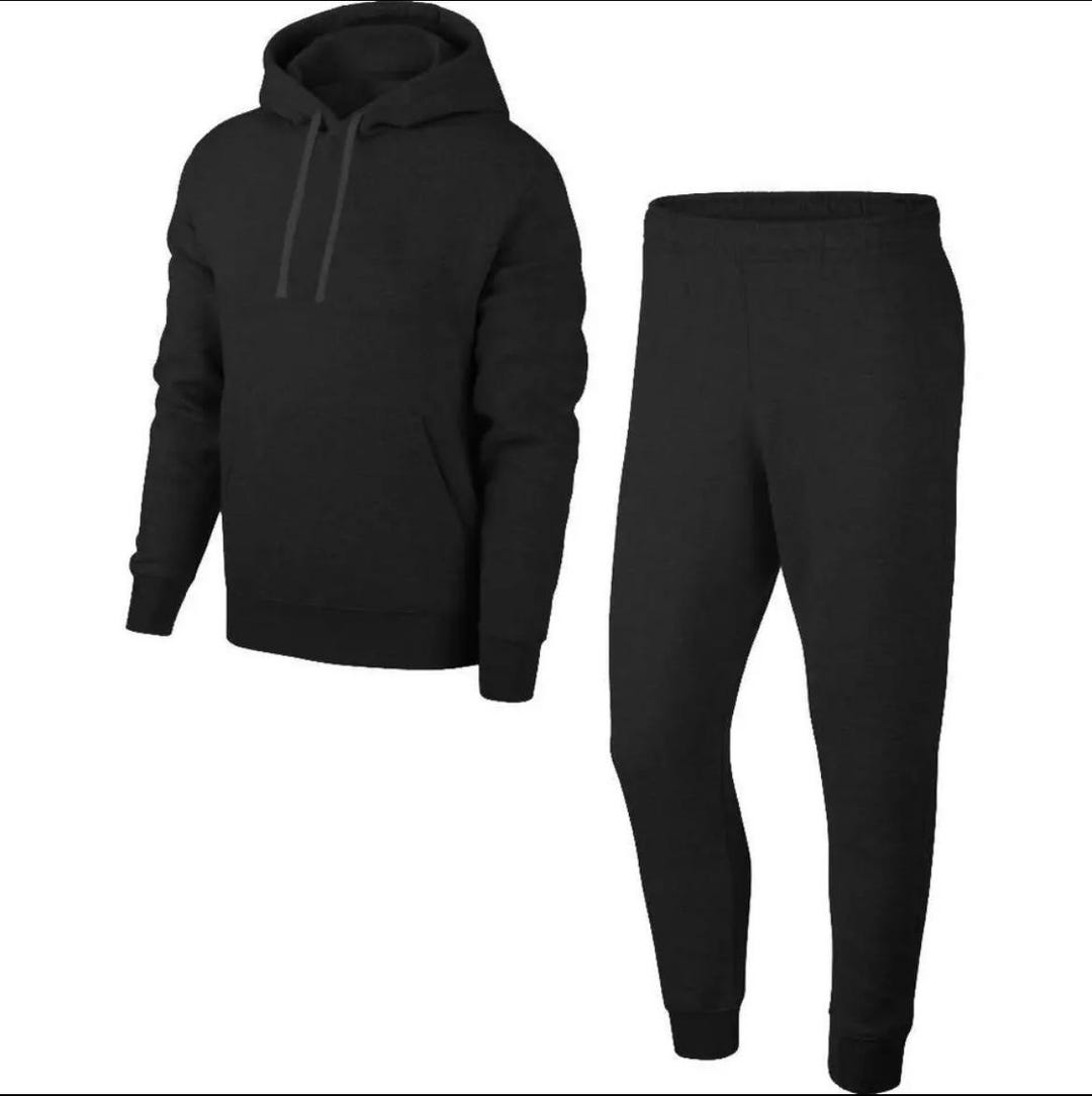 Men Premium Quality Plain Tracksuit With Fleece Lined, Warm Tracksuit ...