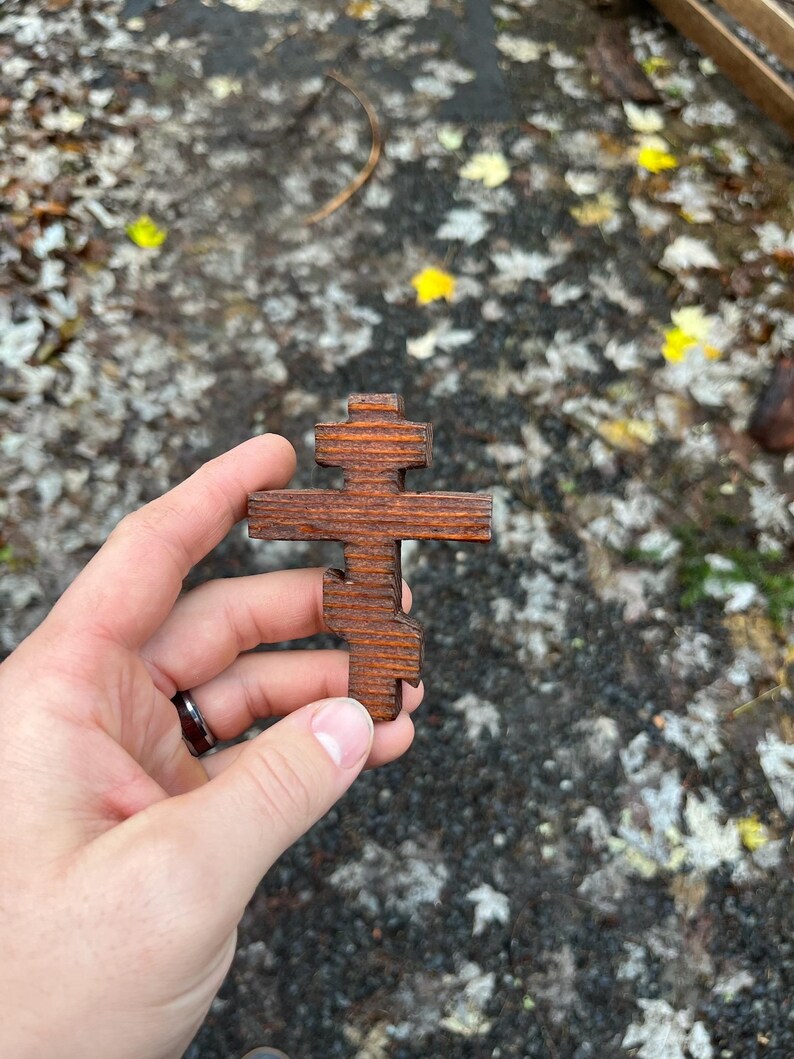 Mini 3 Bar Cross - Etsy