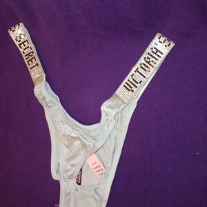 RHINESTONE THONG CRYSTAL Victoria's Secret Shine Strap Thong Bling ...