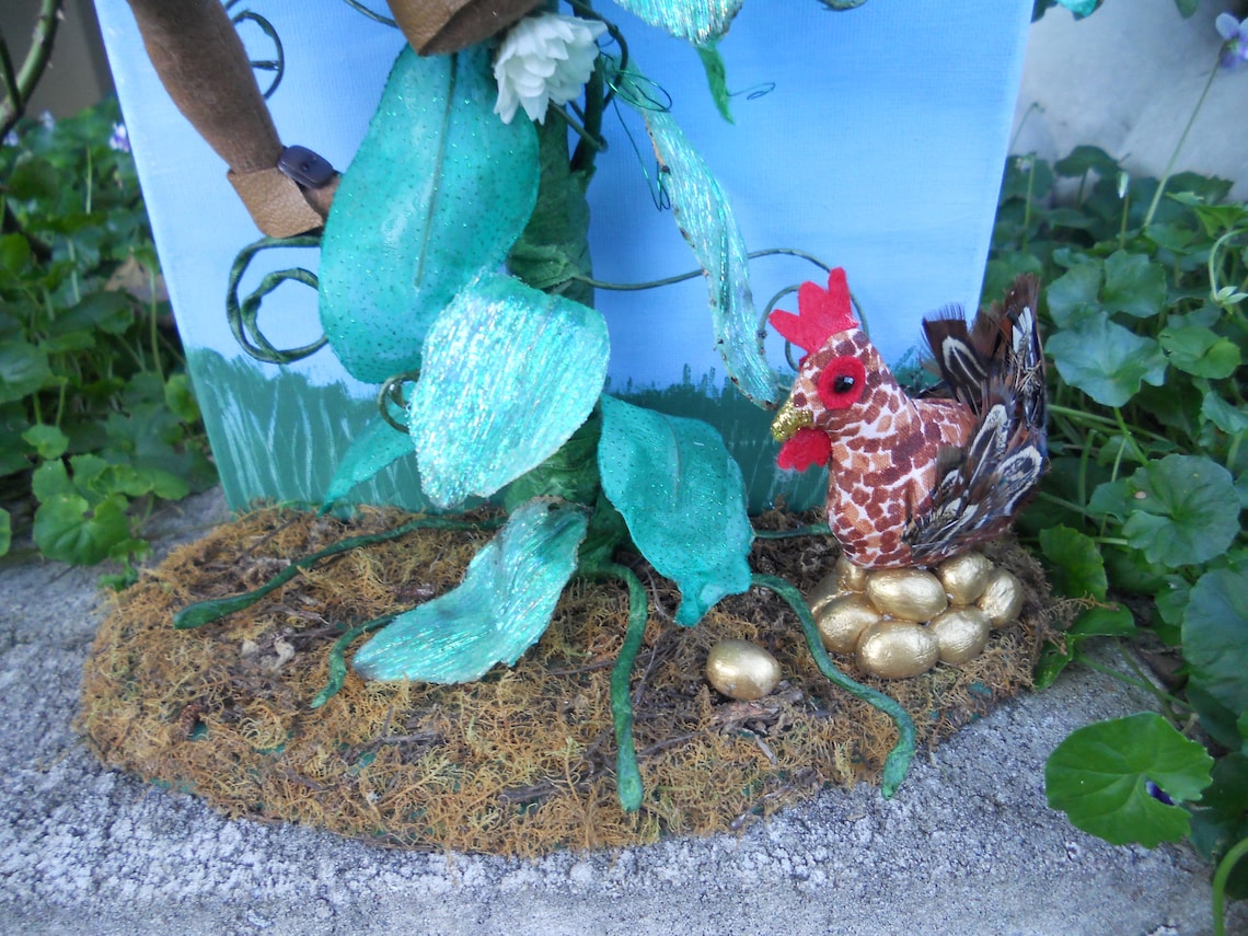 JACK and the BEANSTALK 19.5 50cm Tall One of A Kind | Etsy