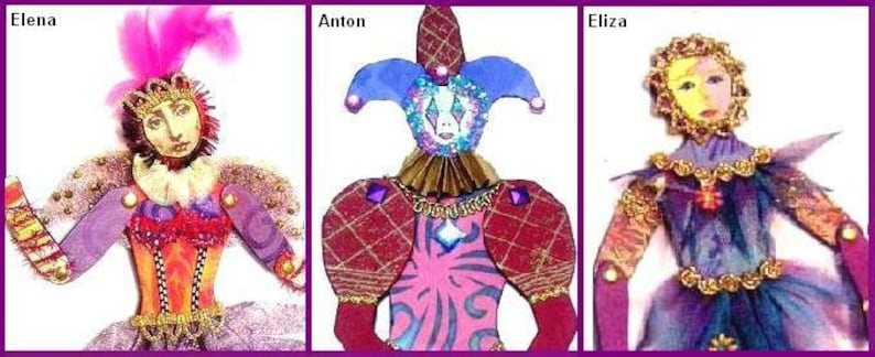 TUTORIAL, 3 Hinged, PAPER Dolls, Workshop, Paper Doll Workshop, Collage ...
