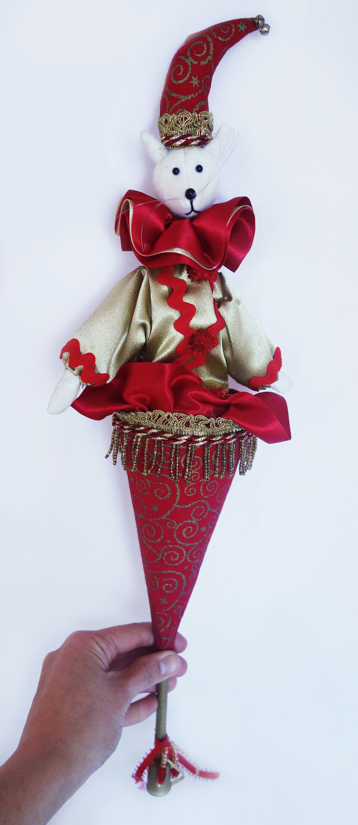 MOUSE POPPIN- Cone Puppet, Michelle Munzone, 56 Cm (22”) Tall, One of A ...
