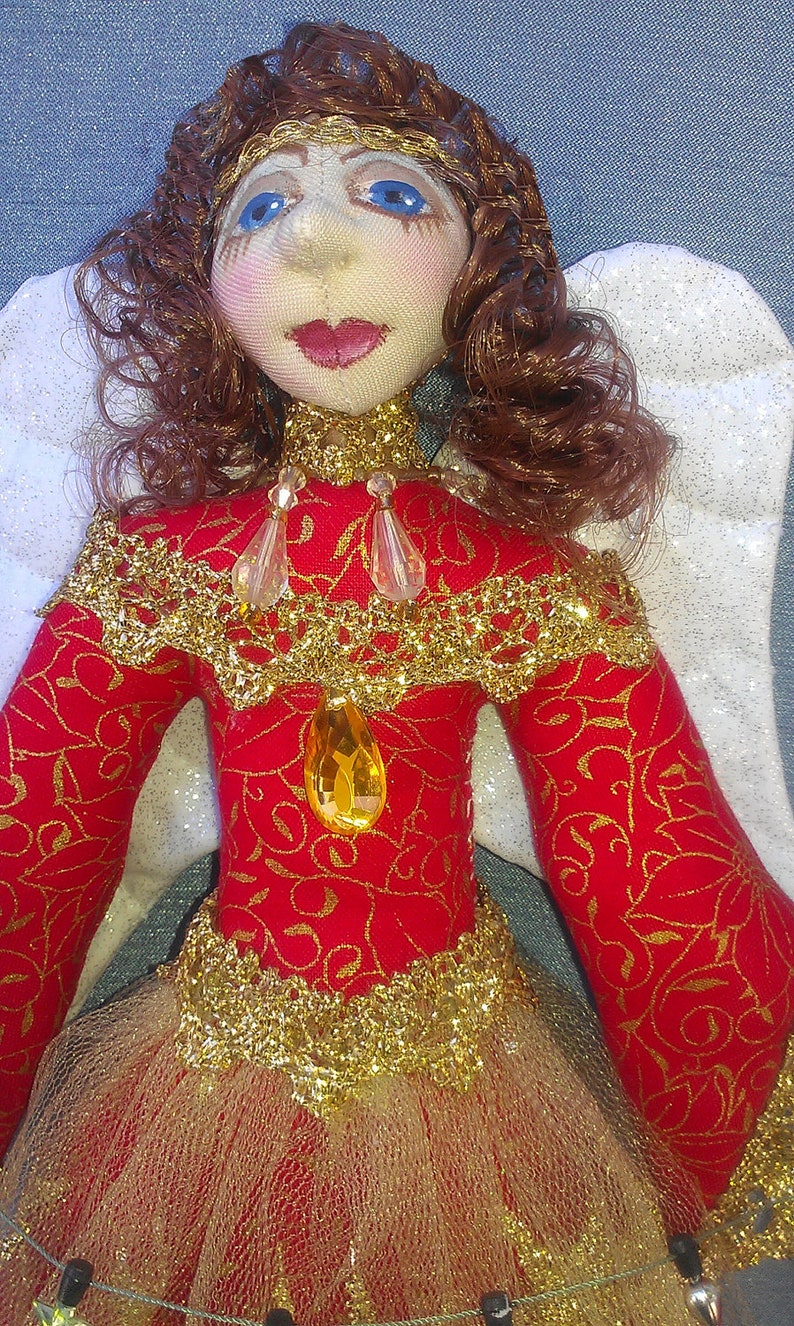 E-PATTERN, ANGELI Di Natale- Hanging Christmas Angels, Pattern, Cloth ...