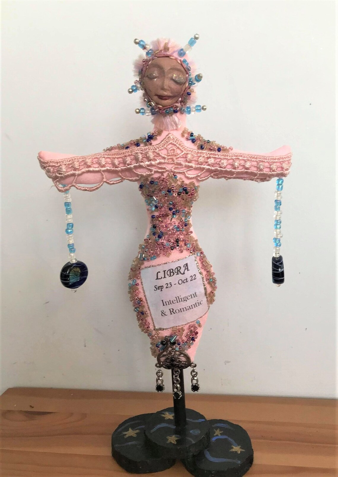 LIBRA ZODIAC Art Doll, One of A Kind, 20 Cm 8 Tall, One of a Kind ...