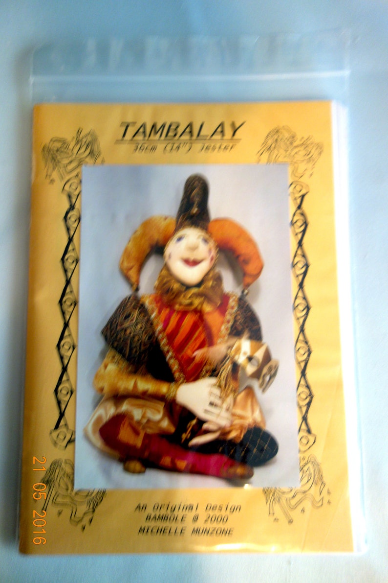 TAMBALAY, Jester - PATTERN -paper Version, Cloth Dolls, Tutorial, Diy ...
