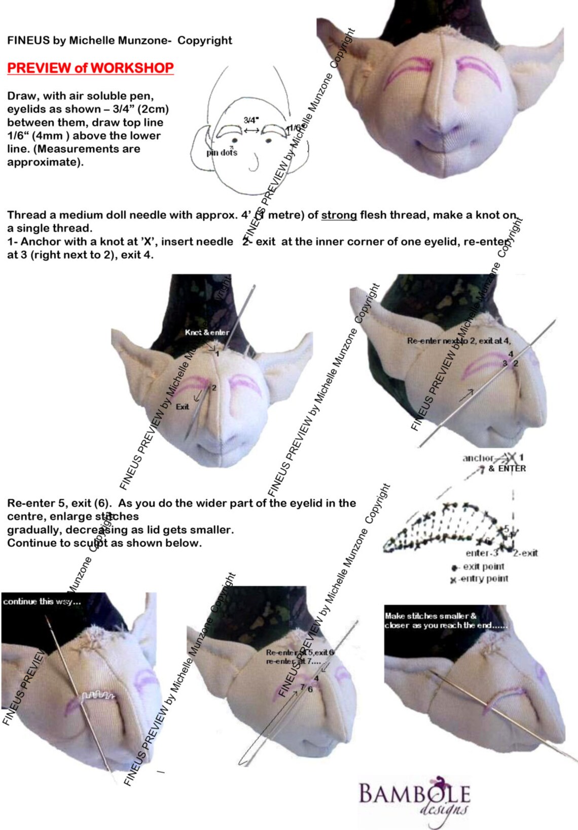 FINEUS TUTORIAL Elf, Height 16 41 Cm, Workshop, Cloth Doll Making, DIY ...