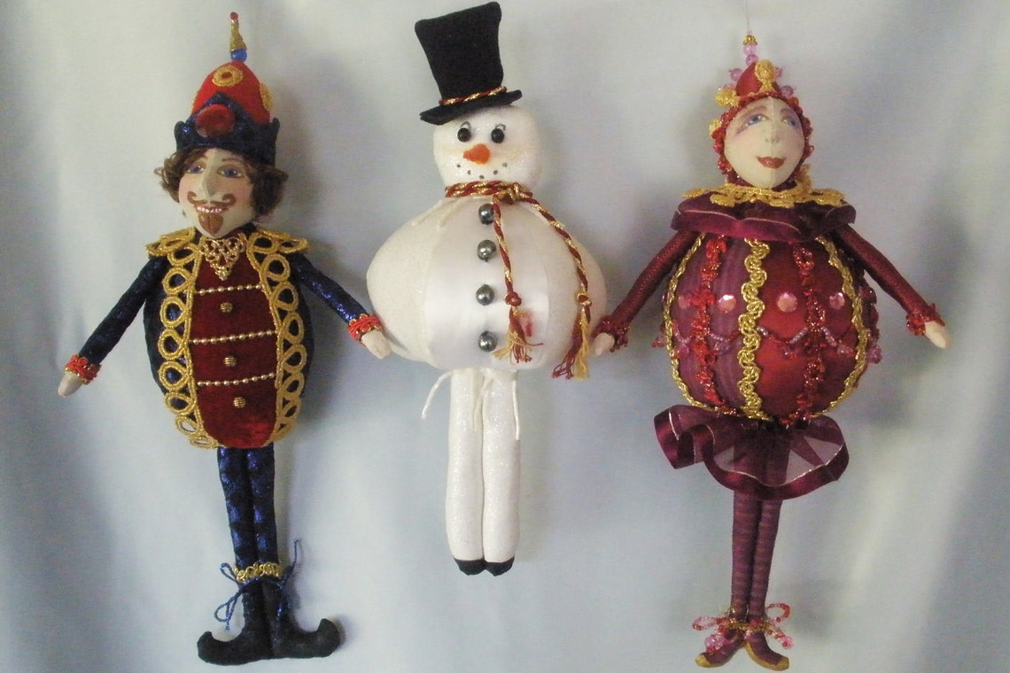 E-pattern to Make JOYFUL JOLLIES 3 Christmas Ornaments - Etsy