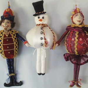 E-pattern to Make JOYFUL JOLLIES- 3 Christmas Ornaments, Instructional ...