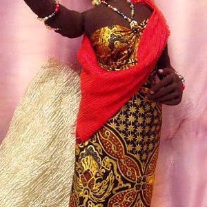 SUPPLIES, Kit, Pattern, to Make AFRI COCO, 63 Cm (25") Tall, Doll ...