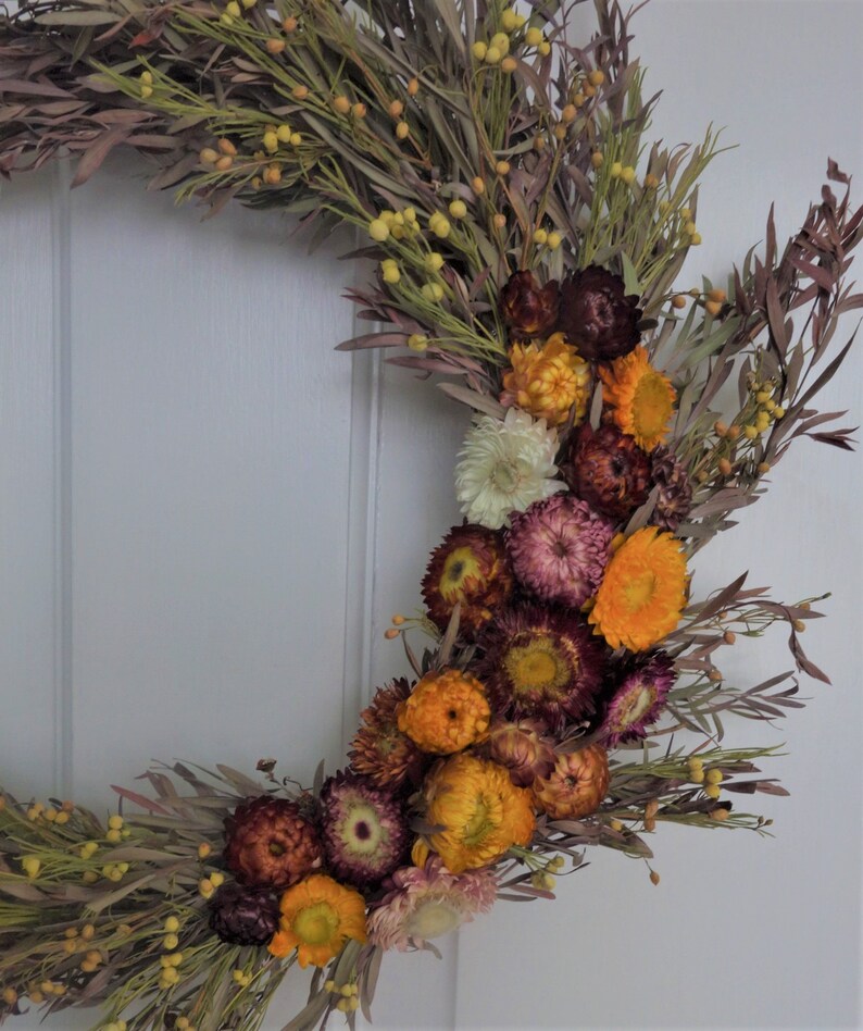 WREATH Paper Daisies & Highlights Gift Christmas Door - Etsy Australia