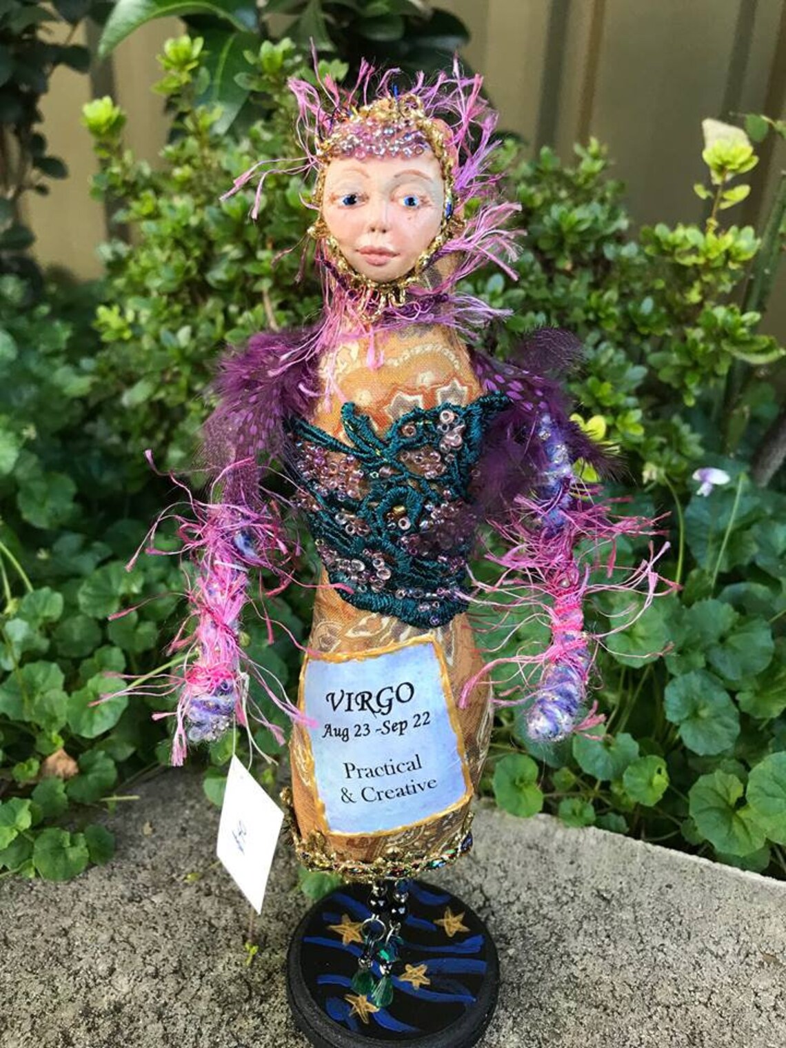 VIRGO ZODIAC Art Doll 20 Cm 8 Tall One of A Kind | Etsy Australia