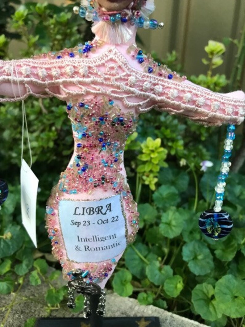 LIBRA ZODIAC Art Doll, One of A Kind, 20 Cm 8 Tall, One of a Kind ...