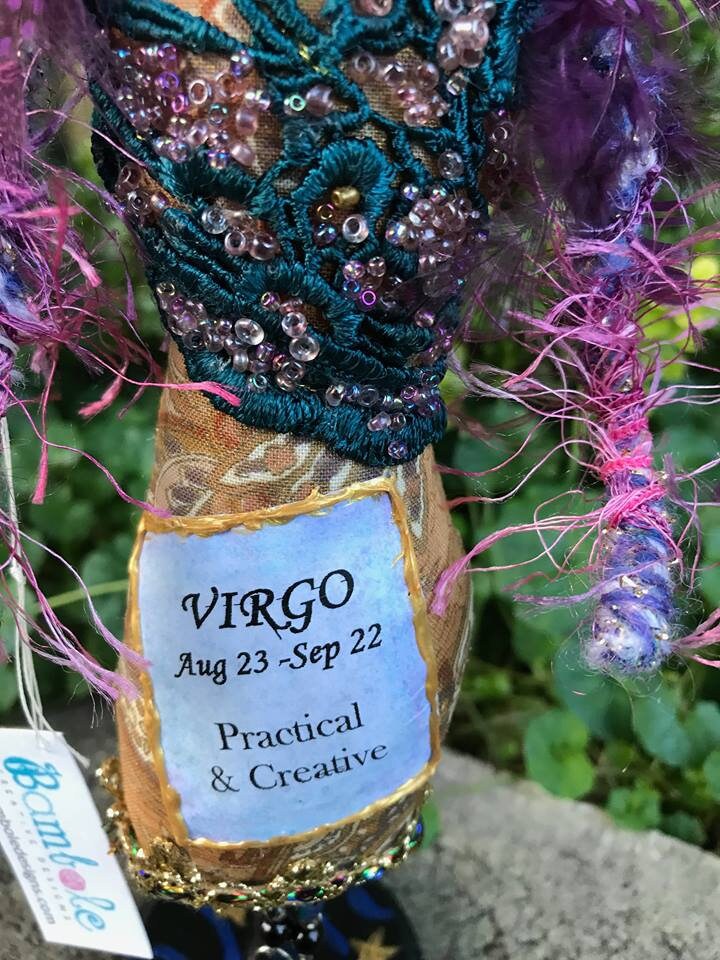 VIRGO ZODIAC Art Doll 20 Cm 8 Tall One of A Kind - Etsy Australia