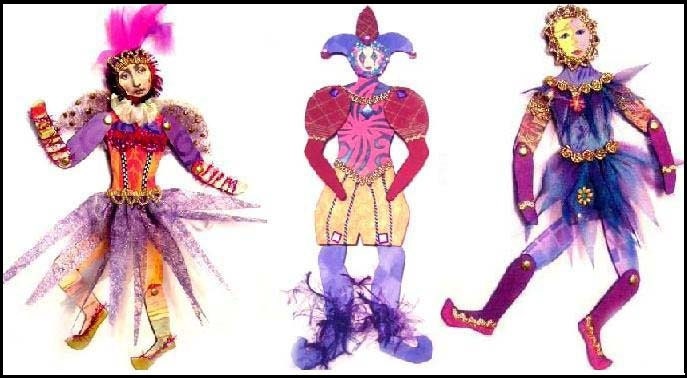 TUTORIAL, 3 Hinged, PAPER Dolls, Workshop, Paper Doll Workshop, Collage ...