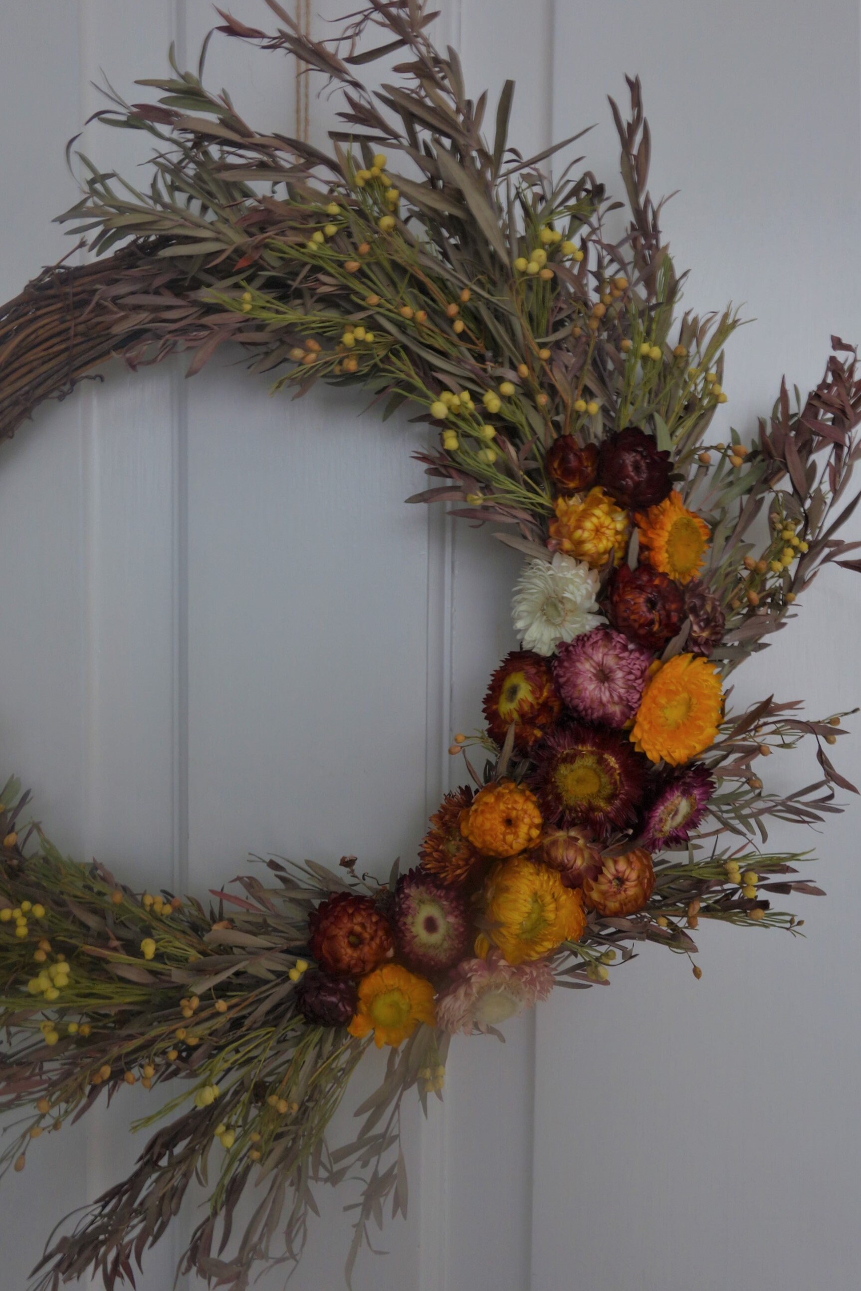 WREATH Paper Daisies & Highlights Gift Christmas Door - Etsy Australia