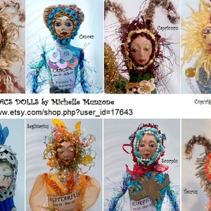 VIRGO, ZODIAC Art Doll, 20 Cm (8") Tall, One of A Kind, Michelle ...