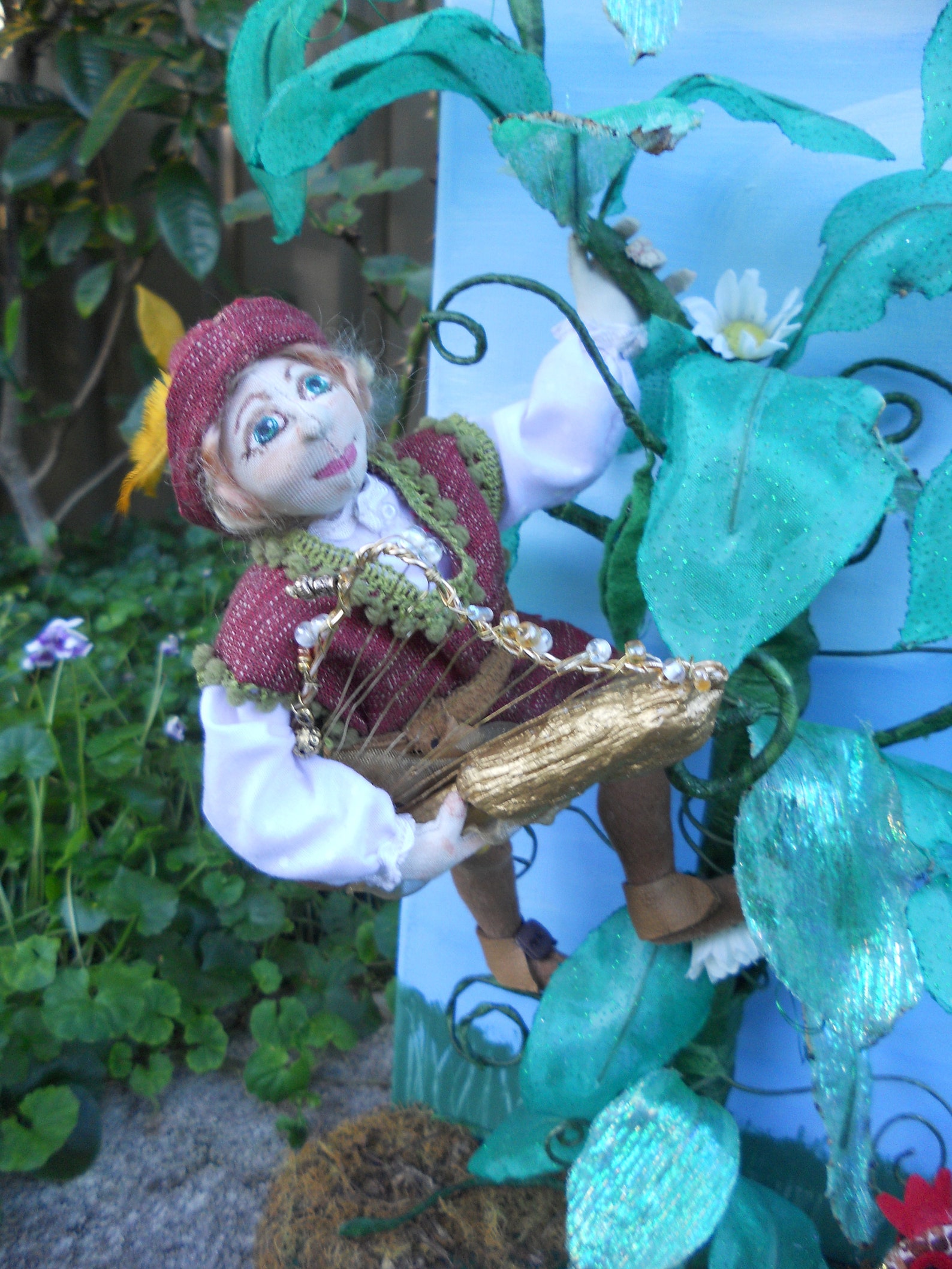 JACK and the BEANSTALK- 19.5" (50cm) Tall, One of A Kind - Sculpture ...