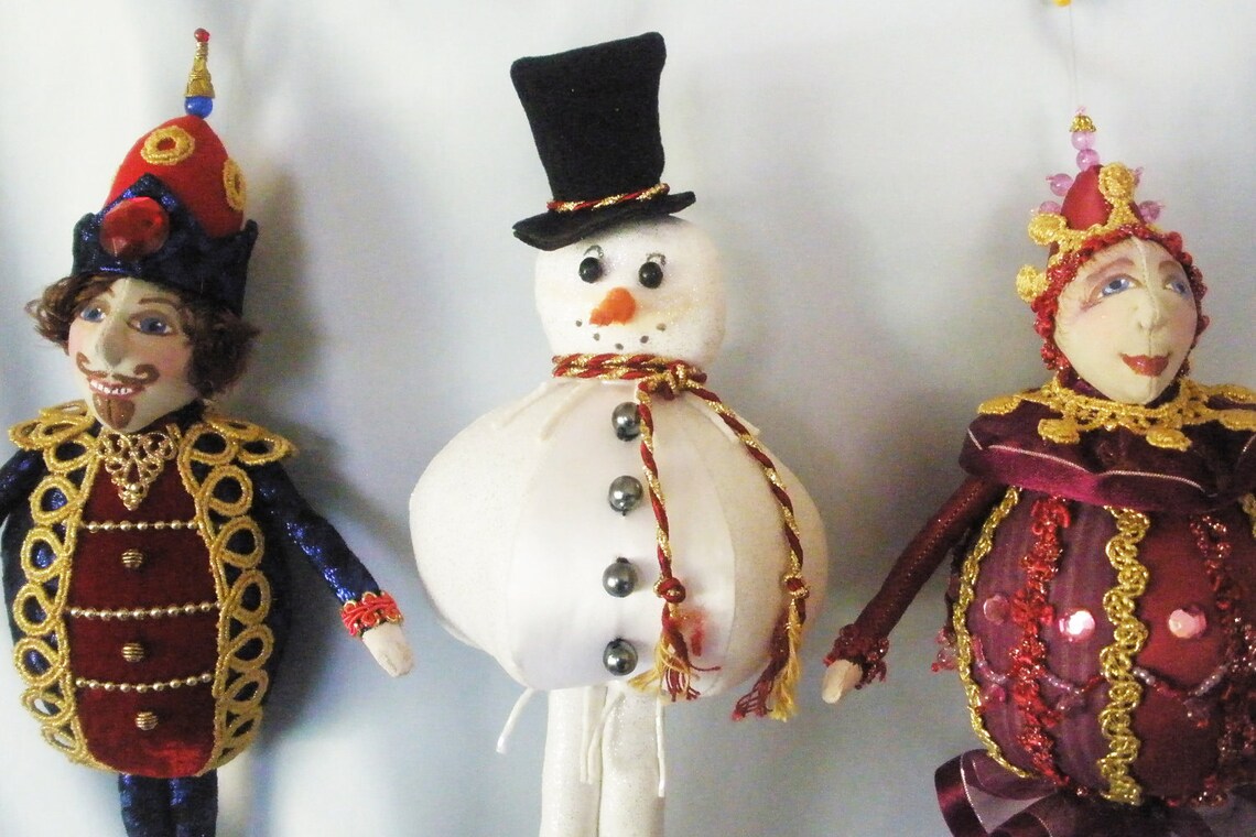 E-pattern to Make JOYFUL JOLLIES 3 Christmas Ornaments - Etsy