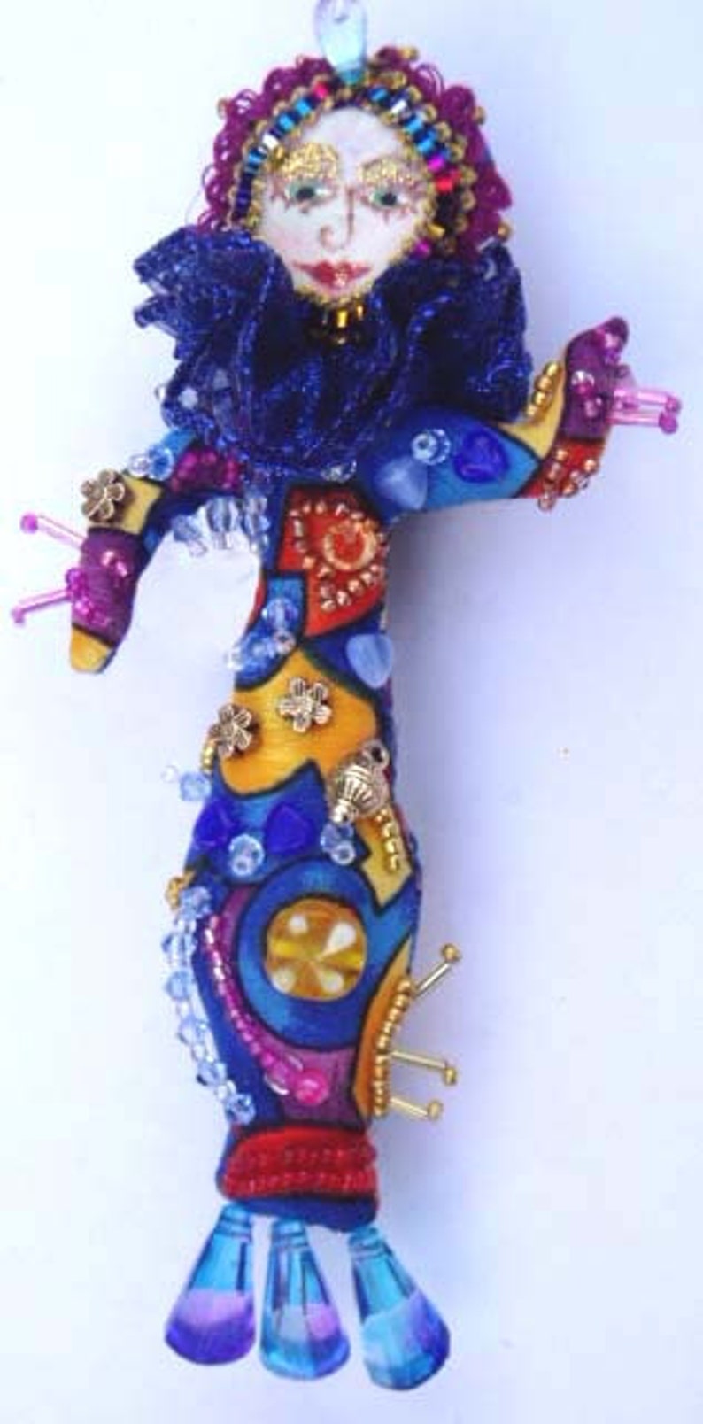 TUTORIAL- BEADED Pin Dolls, Workshop, Doll Making, Instructional, Cloth ...