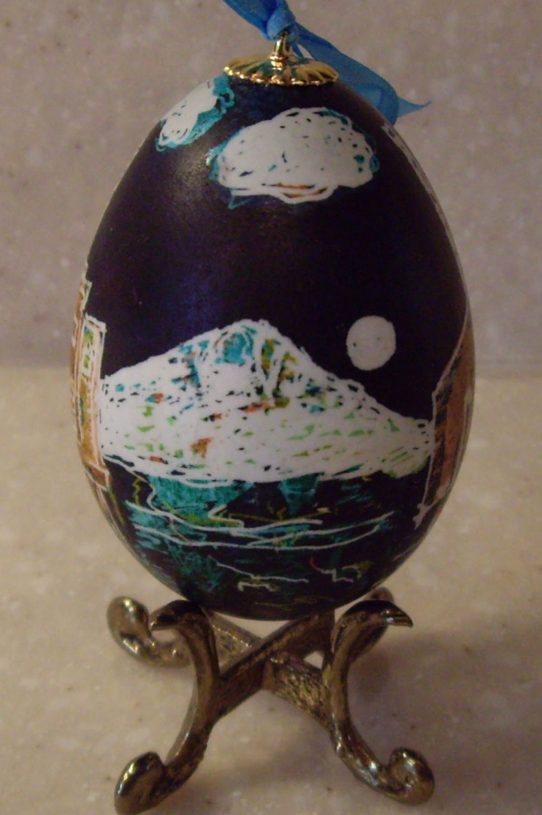 Egg-bend Oregon- Pysanky Egg Featuring Mt. Bachelor, Old Mill Dist ...