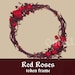 Red Roses D&D Token Frame: Floral Border (digital Download) - Etsy