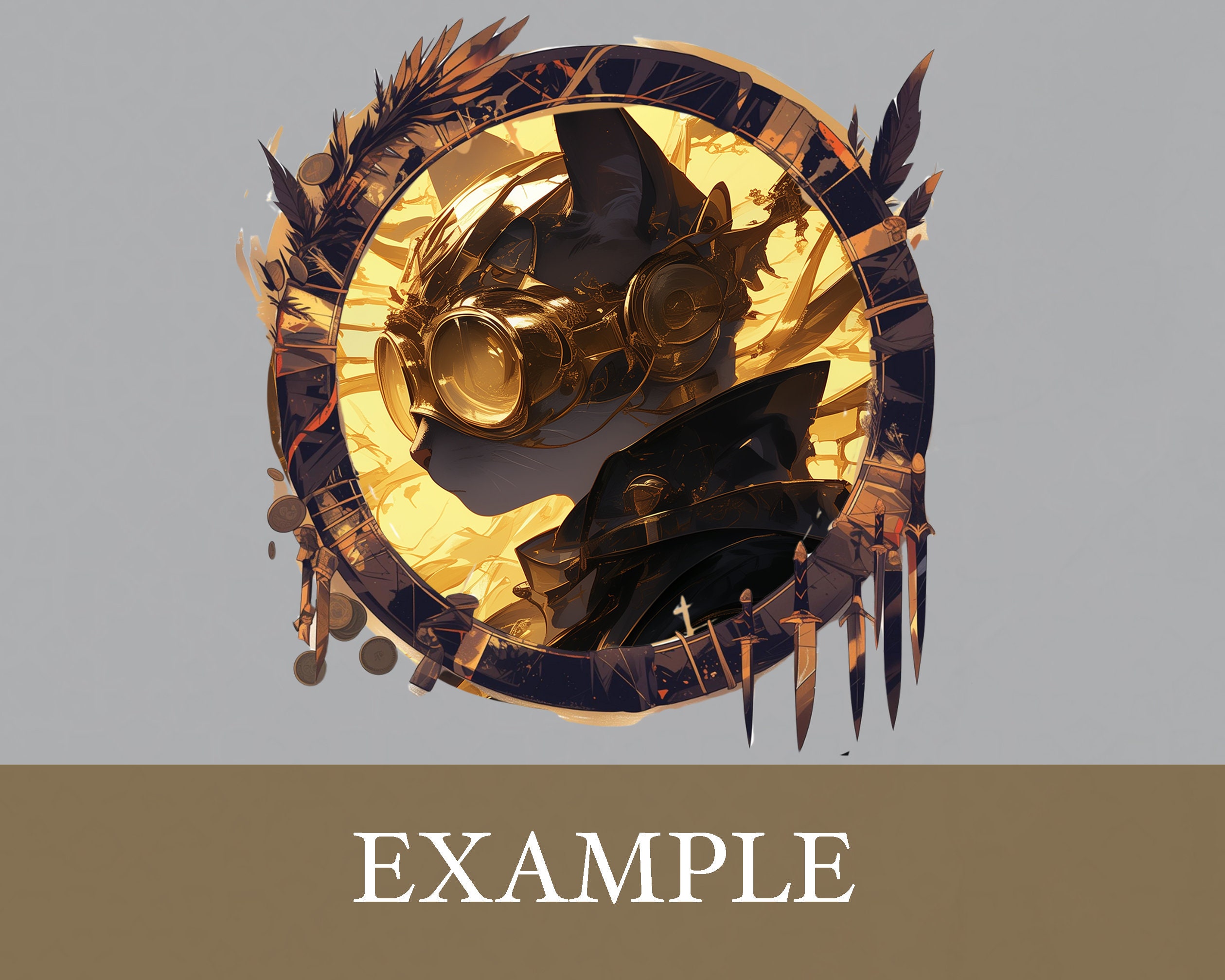 Rogue Outlaw D&D Token Frame. Digital Token for Tabletop, Dungeons and ...