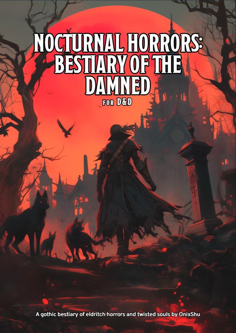 Dark Fantasy Monster Manual for Dnd | Nocturnal Horrors: Bestiary of ...