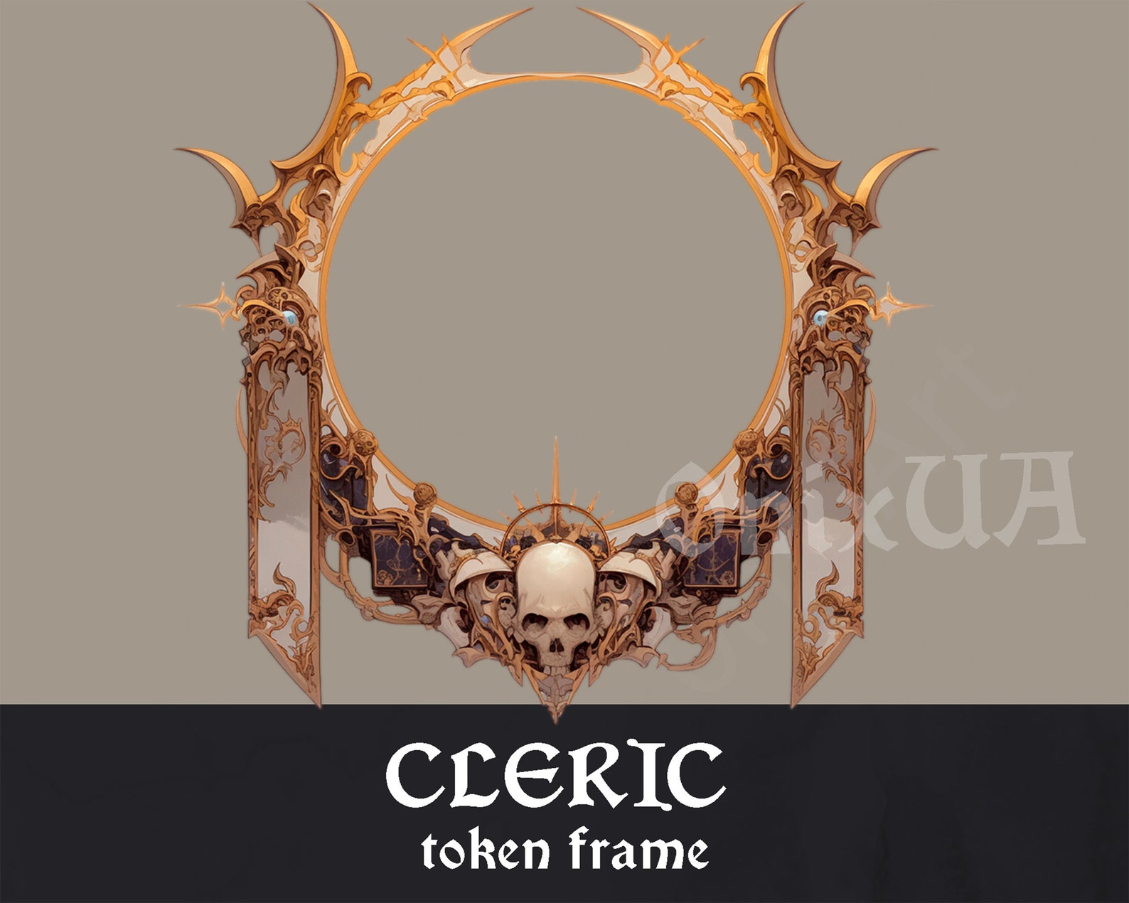 Cleric D&D Token Frame. Digital Token for Tabletop, Dungeons and ...