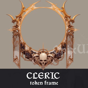 Cleric D&D Token Frame. Digital Token for Tabletop, Dungeons and ...