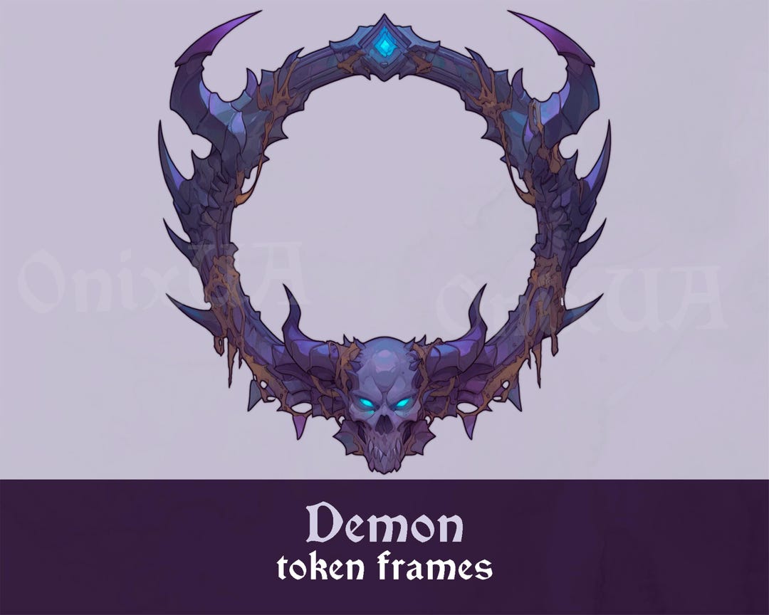 Demon Token Frames. Warlock Demon Token Border for Dungeons and Dragons ...
