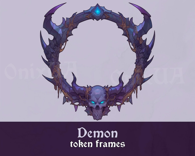 Demon Token Frames. Warlock Demon Token Border for Dungeons and Dragons ...