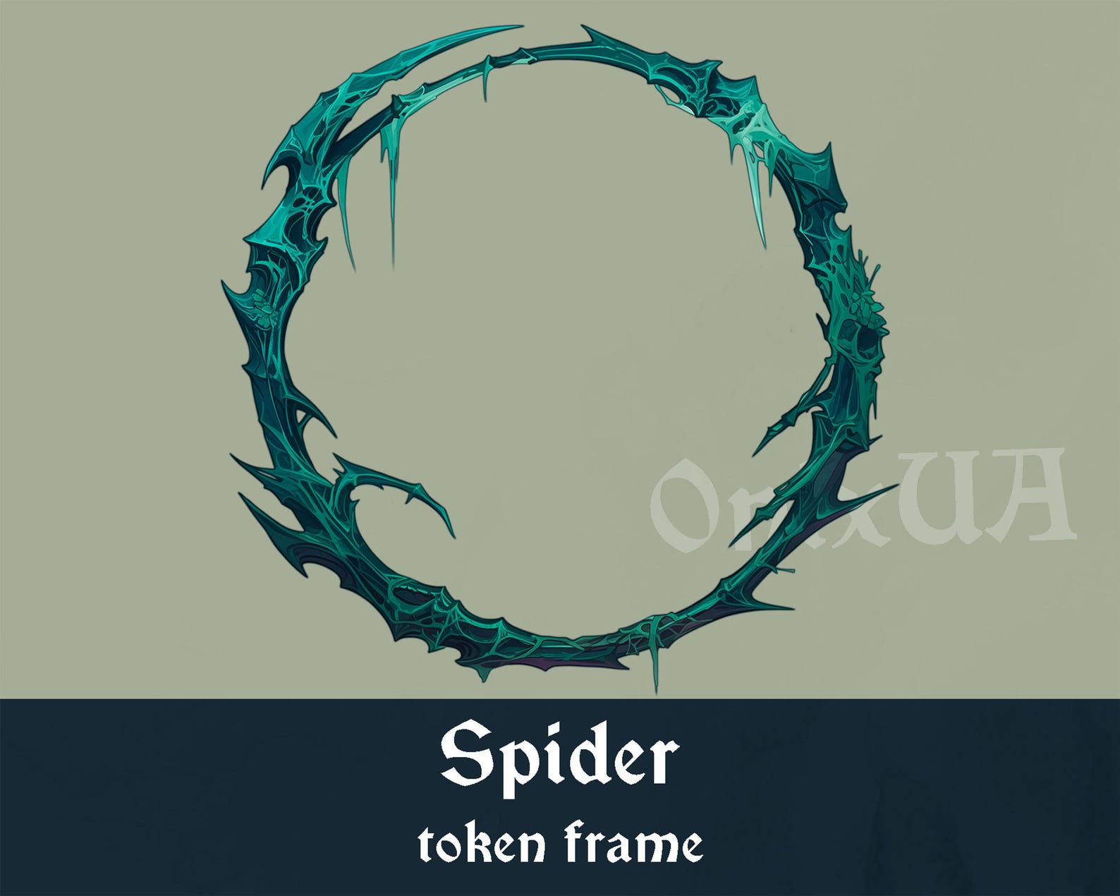 Spider Token Frame: Arachnid Border for D&D, Pathfinder (PSD, PNG) - Etsy