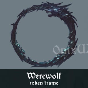 Werewolf Token Frame: D&D Digital Border (PSD, PNG) - Etsy