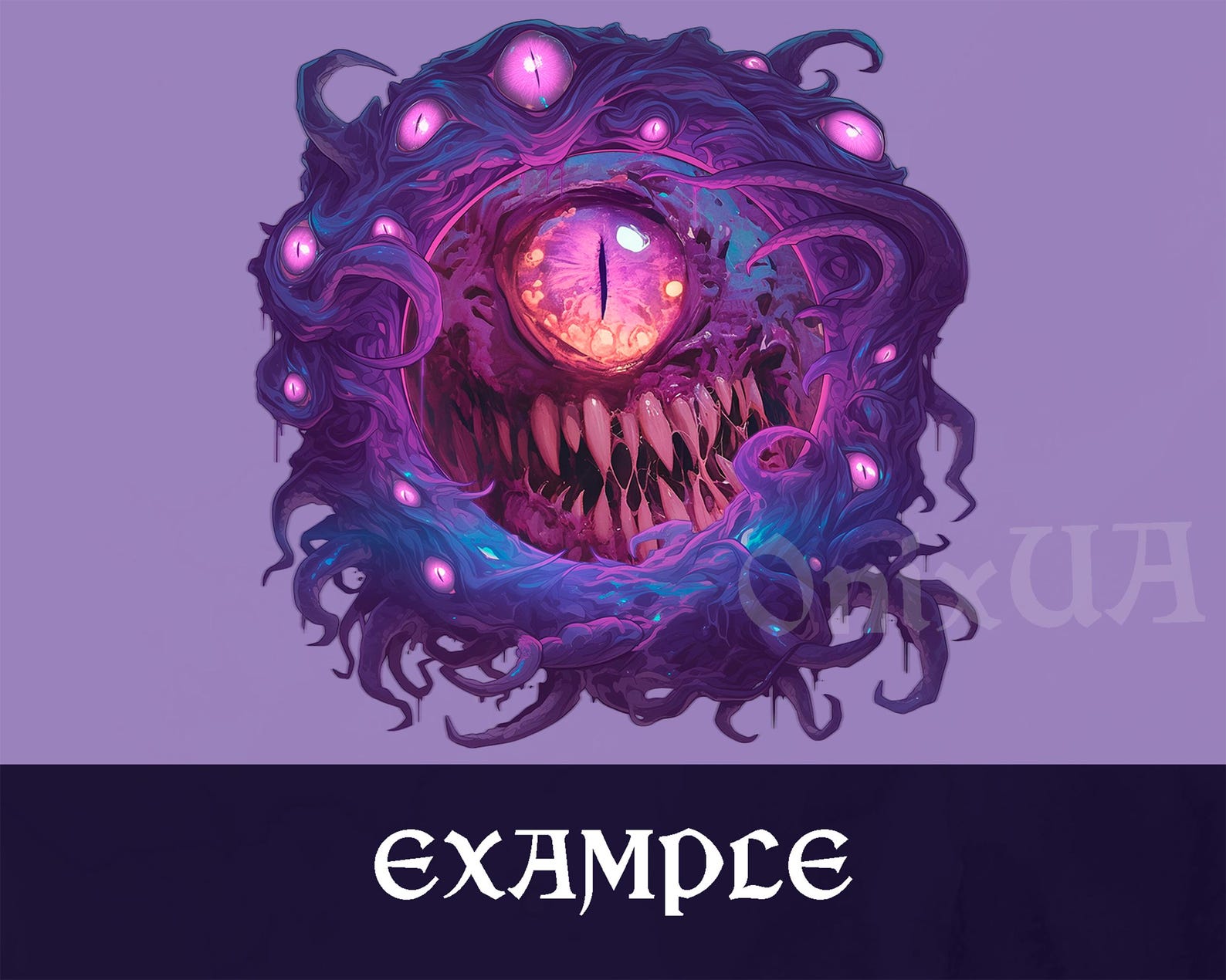 Beholder Token Border: Tentacle Monster Frame (digital Download) - Etsy