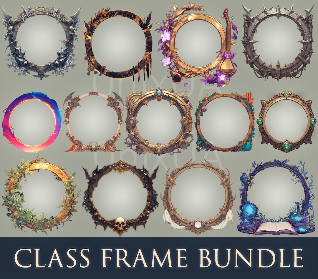 D&D Class Token Frames Bundle: Foundry VTT, Roll20 (PNG, PSD) - Etsy