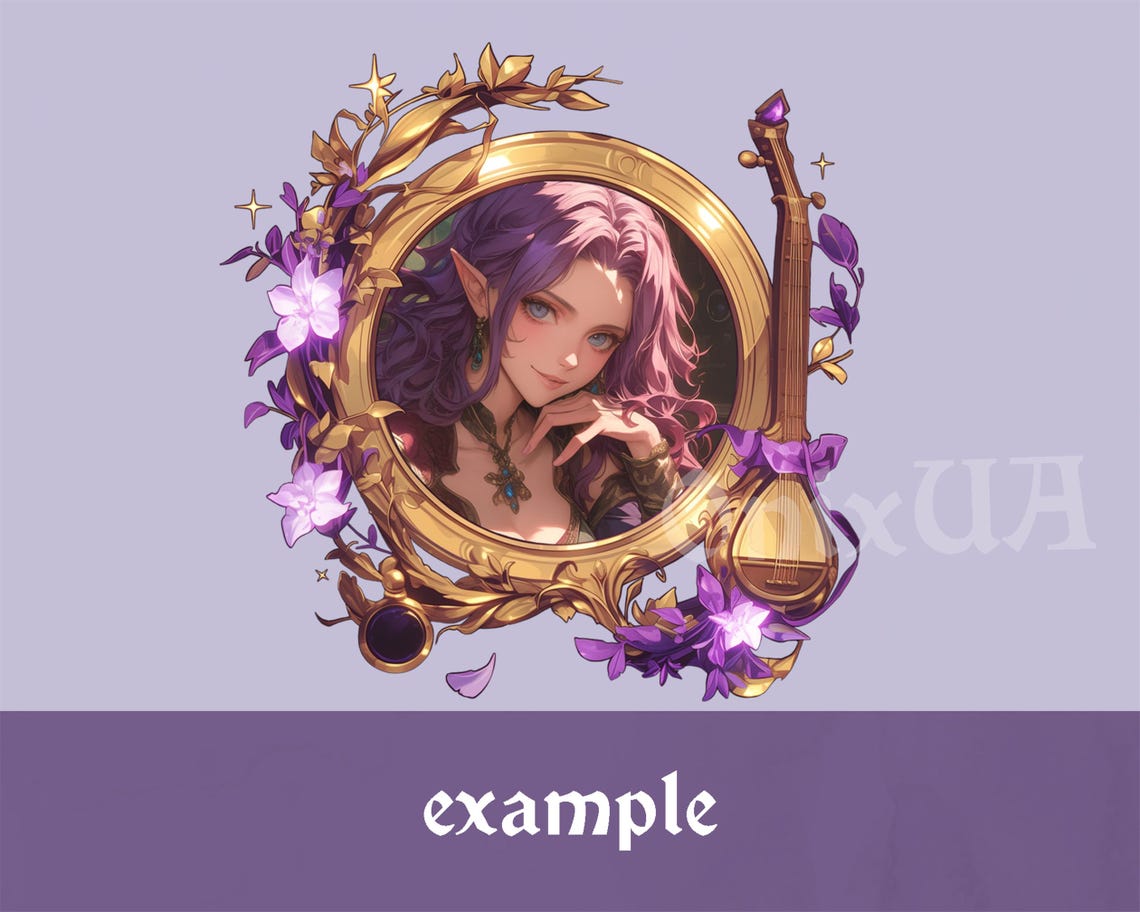 Bard D&D Token Frame. Bard Token Border for Tabletop, Dungeons and ...