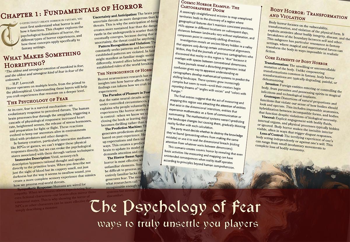 Fear Foundation: A Guide to Horror in Fantasy Rpgs (digital PDF) - Etsy
